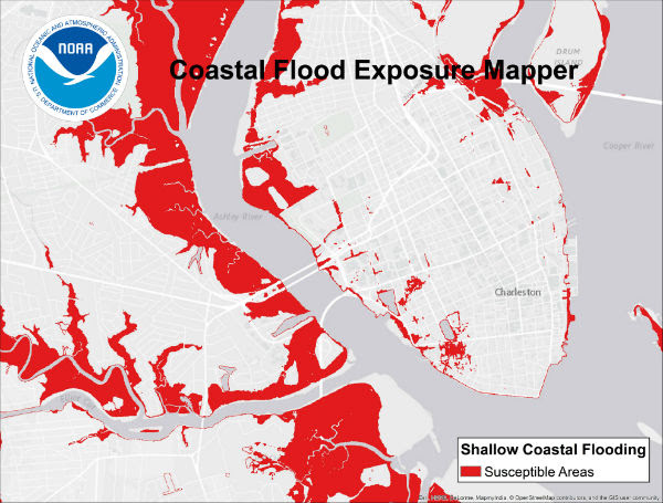 NOAA flood exposure mapper covers the coast from Texas to Maine - GIS ...