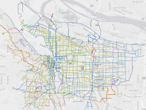 Portland’s official city bike map - digital and interactive, created ...
