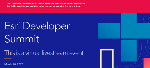 Events - Esri Announces that DevSummit 2020 will be a virtual ...