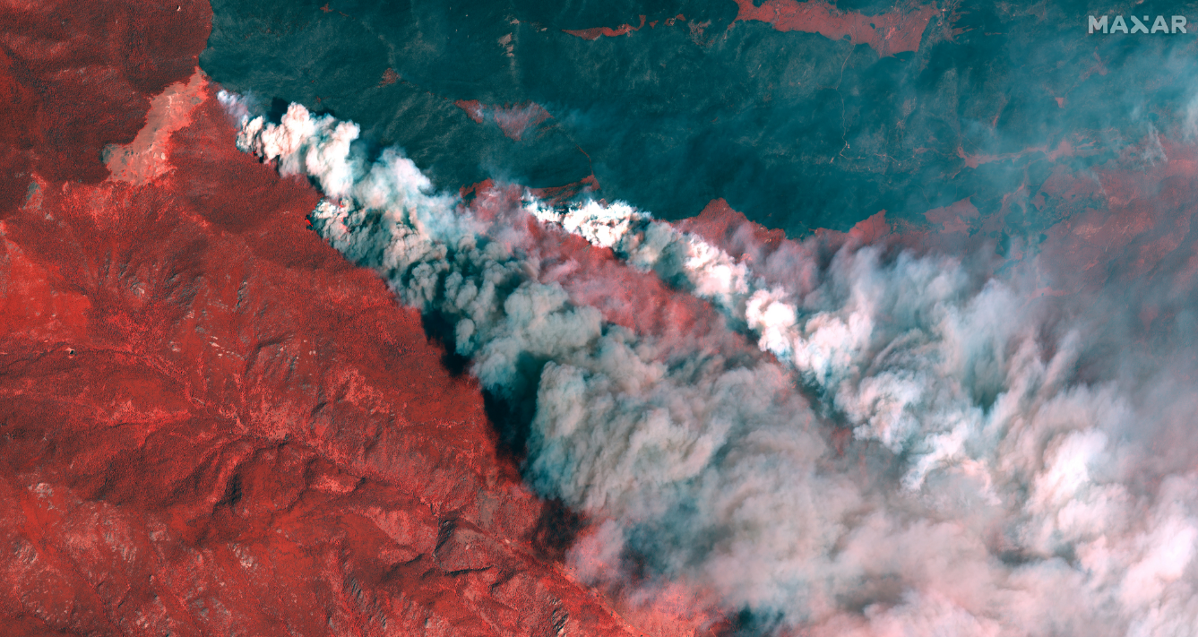 Satellite Imagery from @Maxar : Cameron Peak Wildfire, Colorado - GIS ...