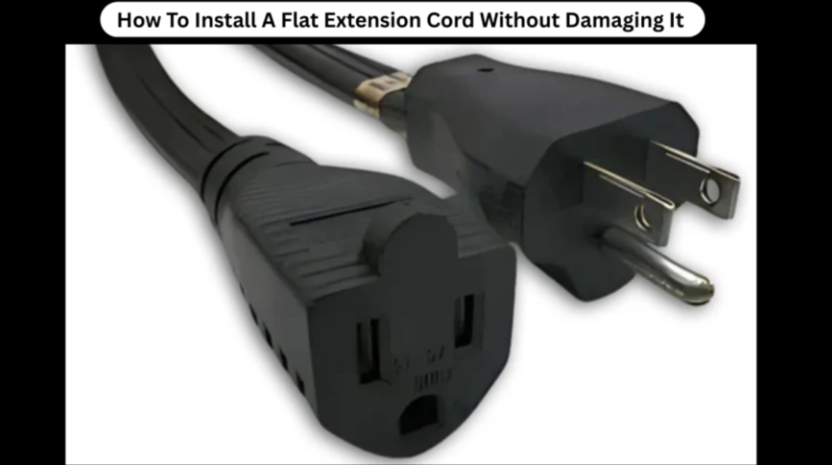 How To Install A Flat Extension Cord Without Damaging It - GIS user ...